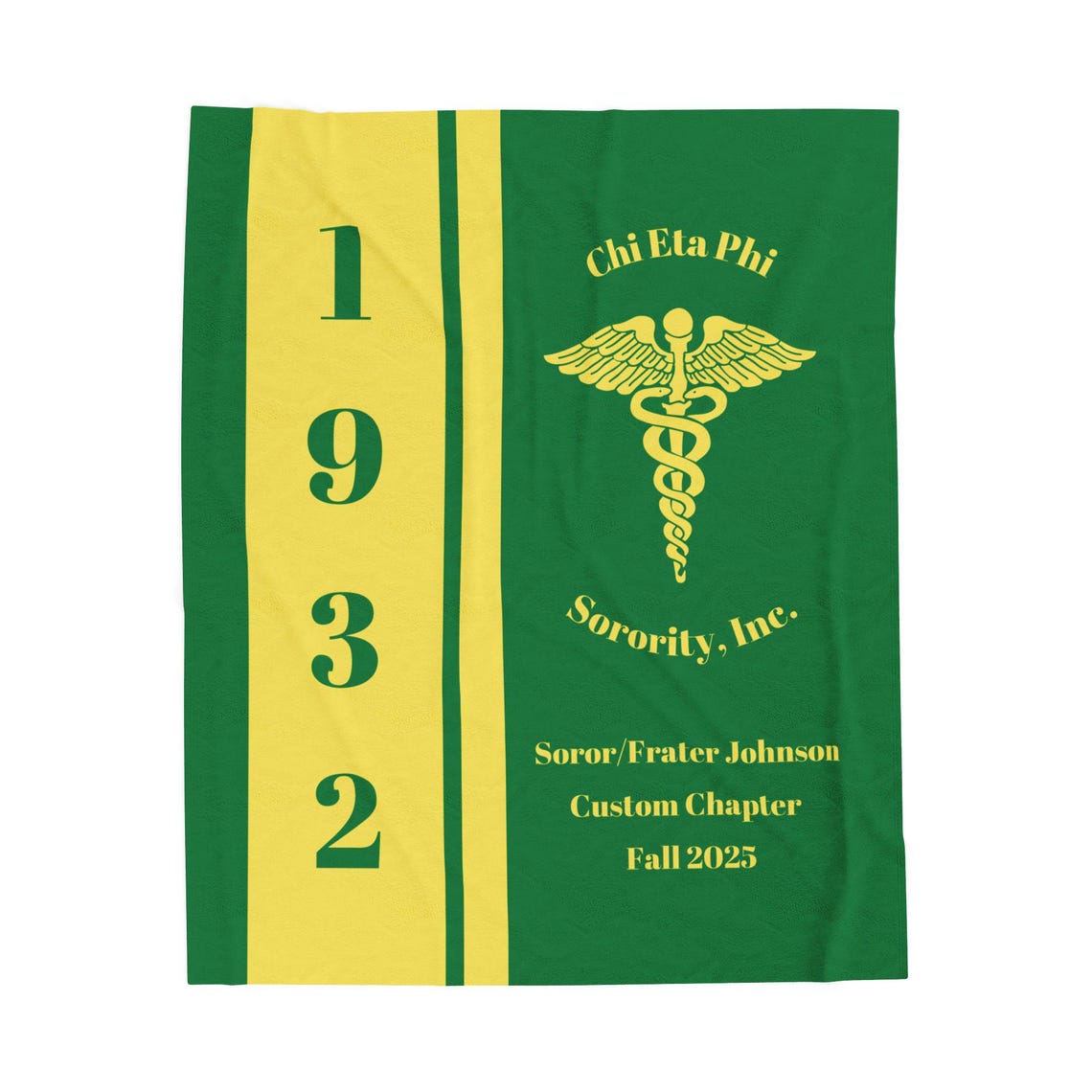 Personalized Chi Eta Phi Sorority Plush Blanket | Crossing Gift | Chi ...