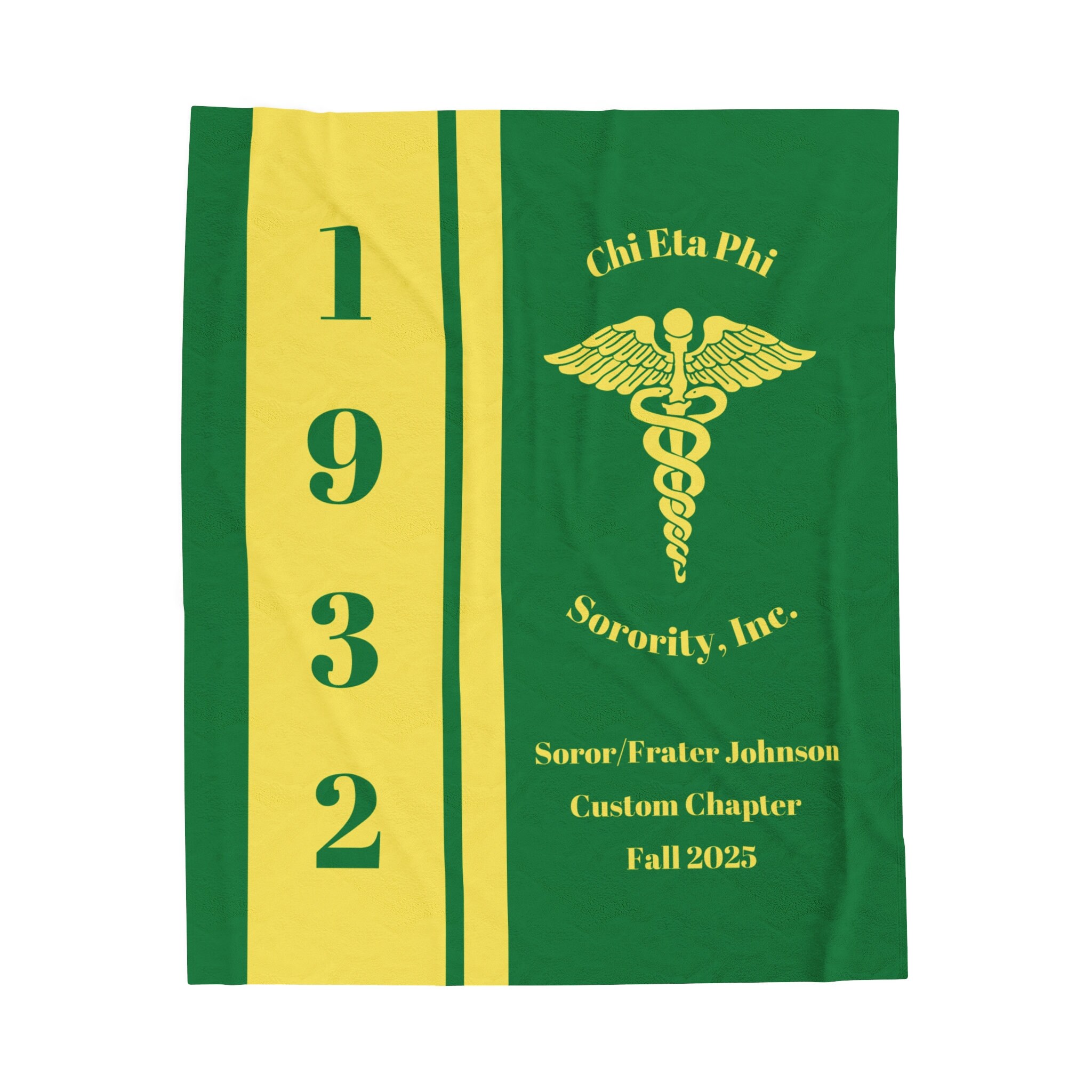 Personalized Chi Eta Phi Sorority Plush Blanket Crossing Gift Chi Nurse ...