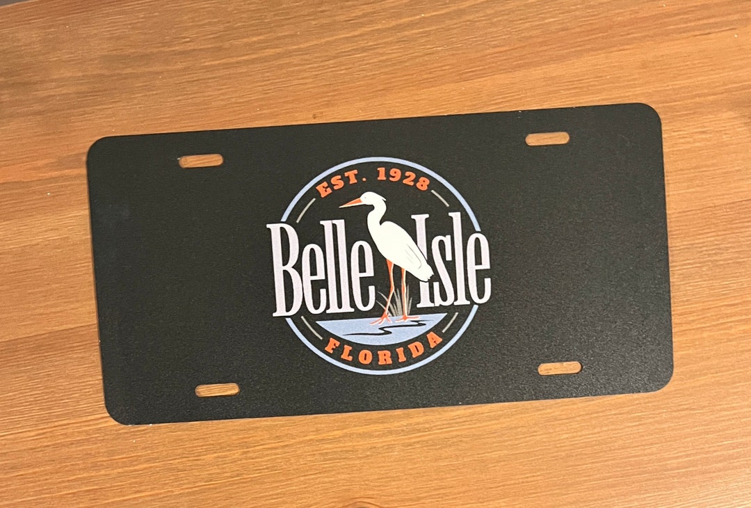 Belle Isle Florida Vanity License Plate - Etsy