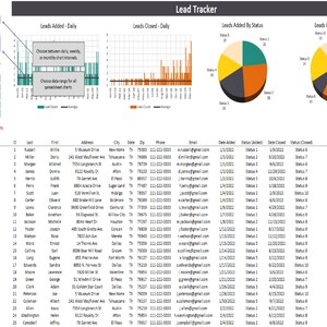 Lead Tracker (excel Spreadsheet) - Etsy Canada