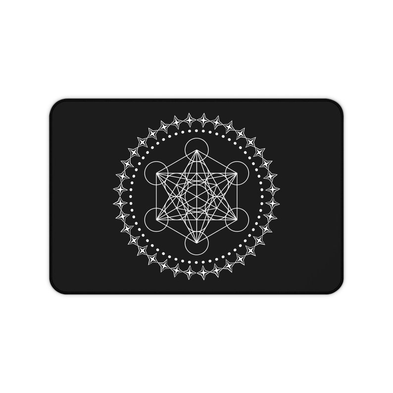 Sacred Geometry Metatron's Cube Desk Mat Gaming Mat XXL Mouse Pad Altar ...