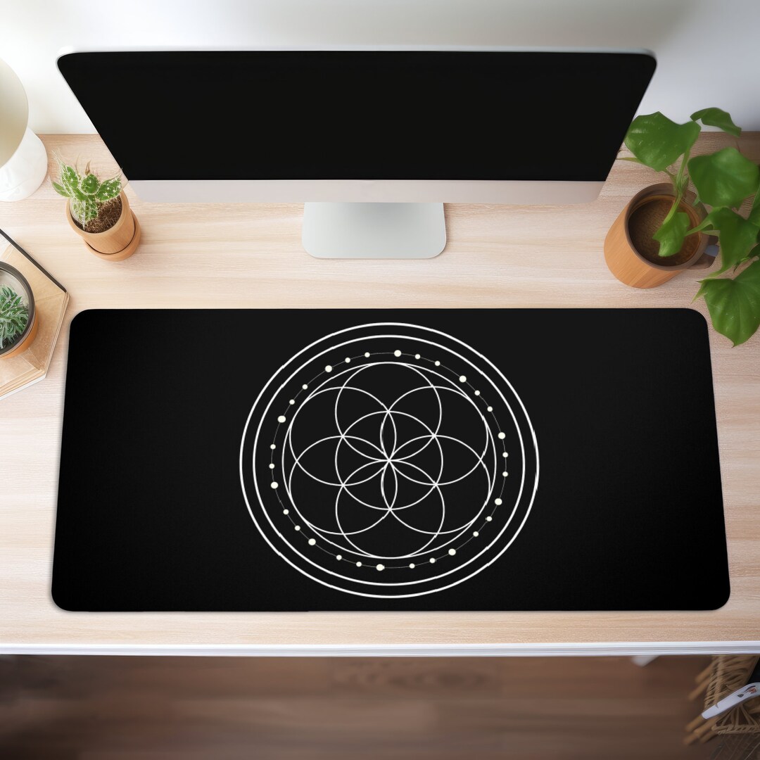 Sacred Geometry Seed of Life Desk Mat Gaming Mat XXL Mouse Pad Altar ...