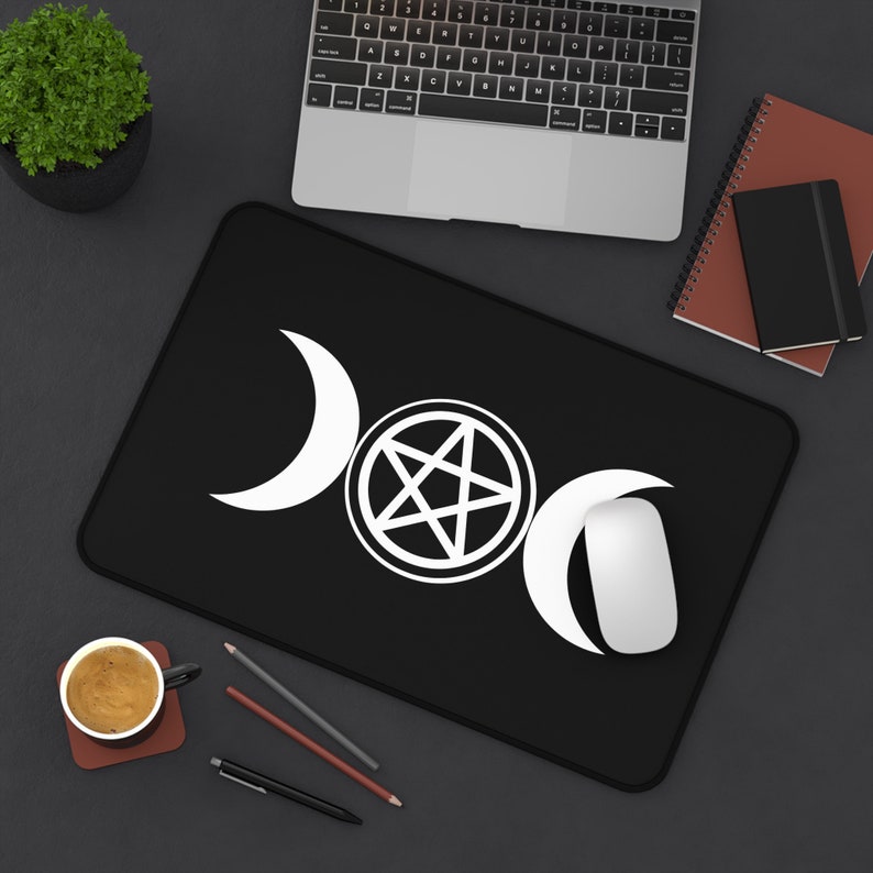 Triple Moon Goddess Desk Mat Gaming Mat XXL Mouse Pad Altar Mat Tarot ...