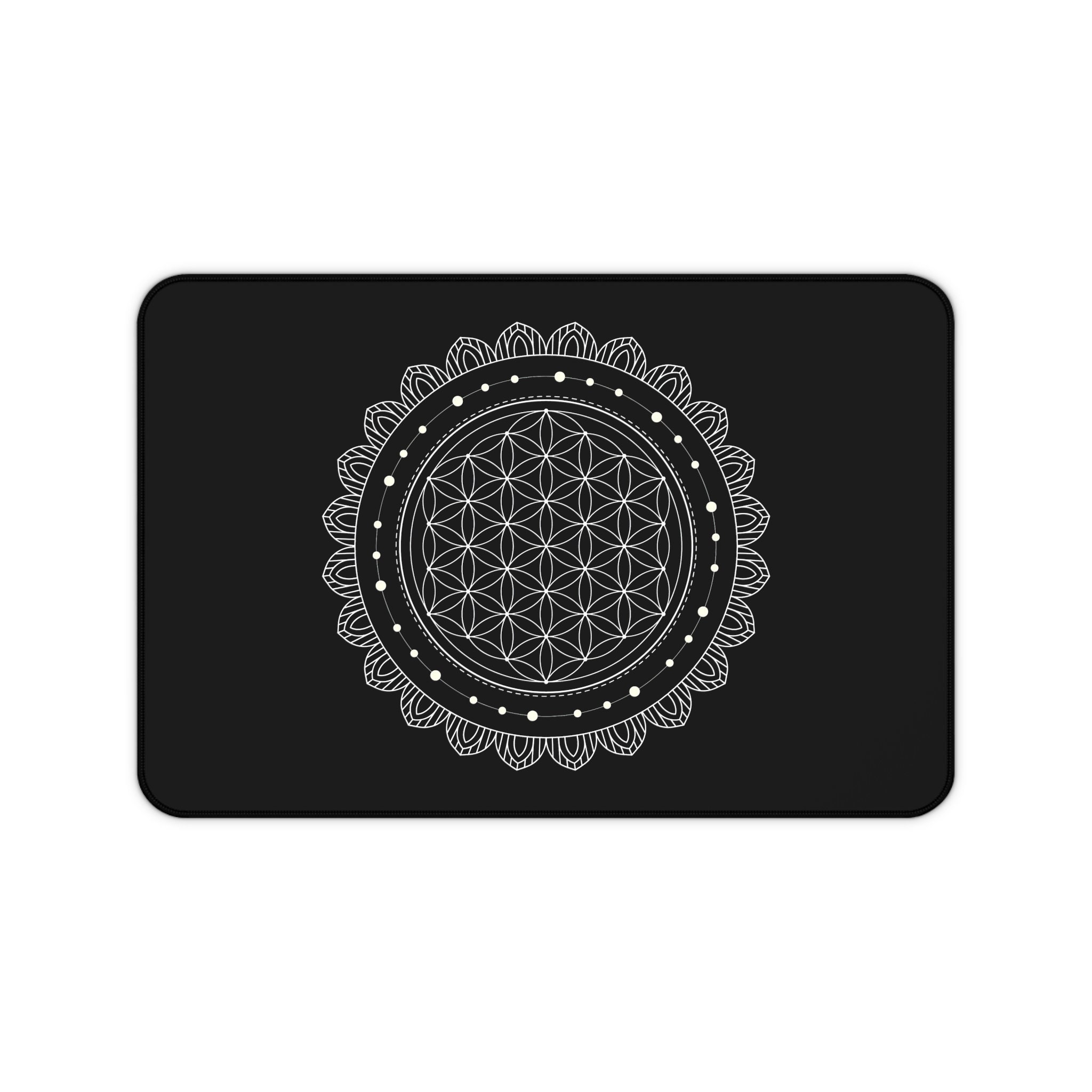 Sacred Geometry Flower of Life Desk Mat Gaming Mat XXL Mouse Pad Altar ...
