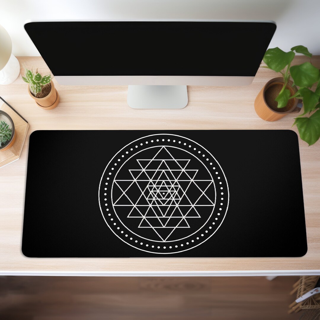 Sacred Geometry Sri Yantra Desk Mat Gaming Mat XXL Mouse Pad Altar Mat ...