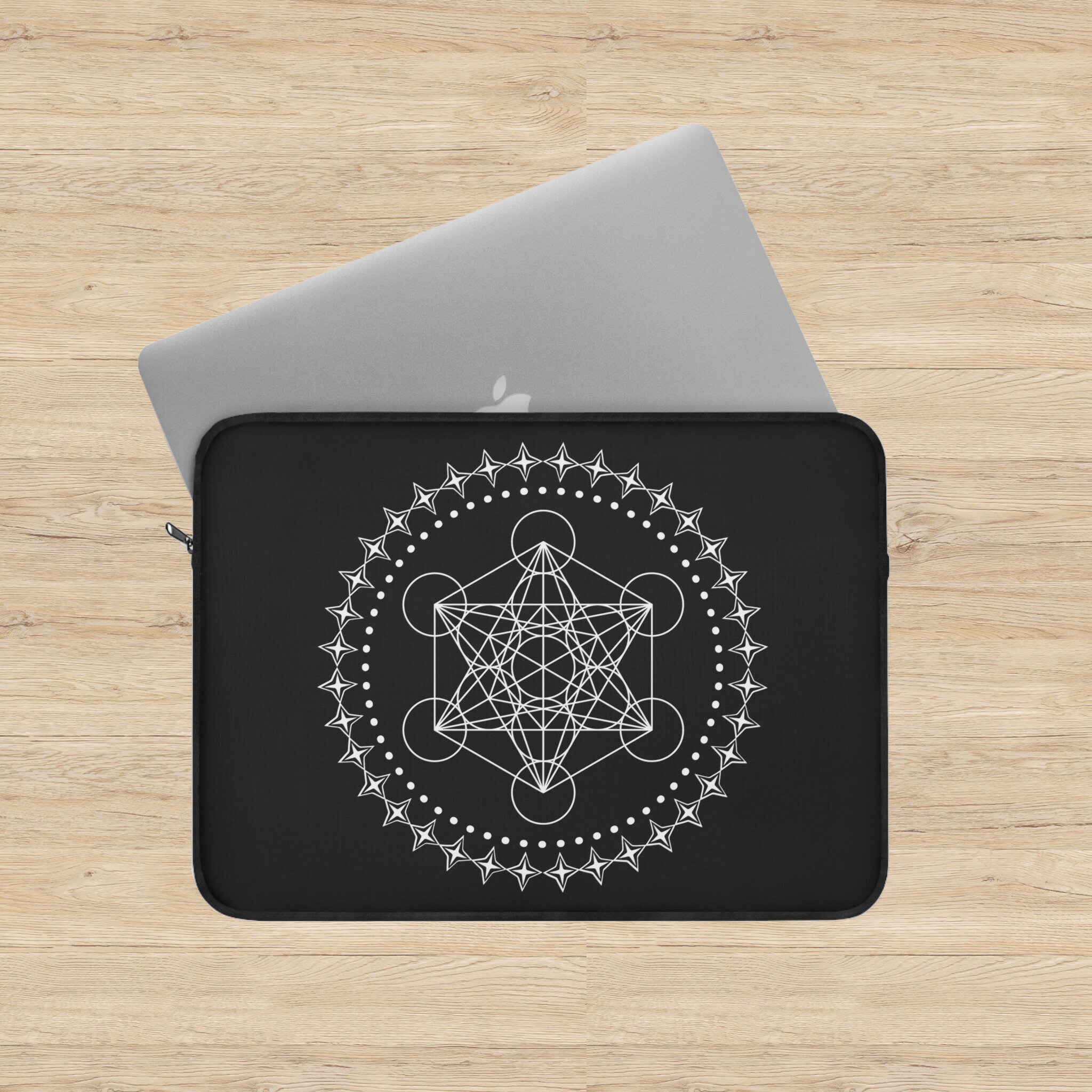 Sacred Geometry Metatron's Cube Laptop Sleeve, Laptop Cover, Laptop ...