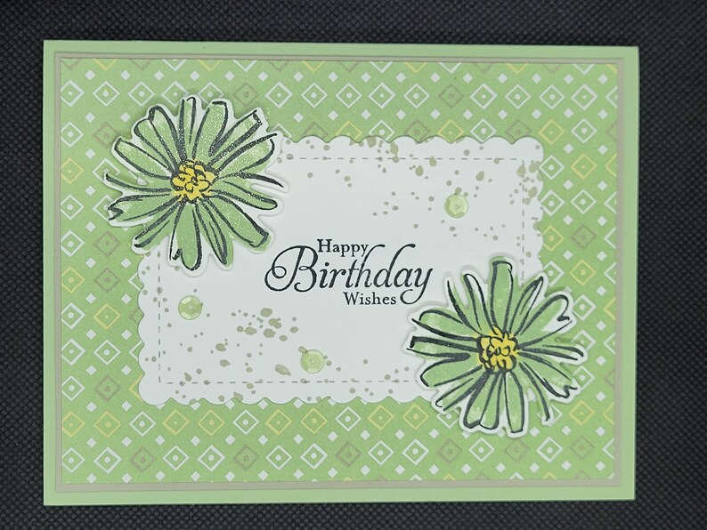 Handcrafted Birthday Floral Cards (set of 8) - Etsy