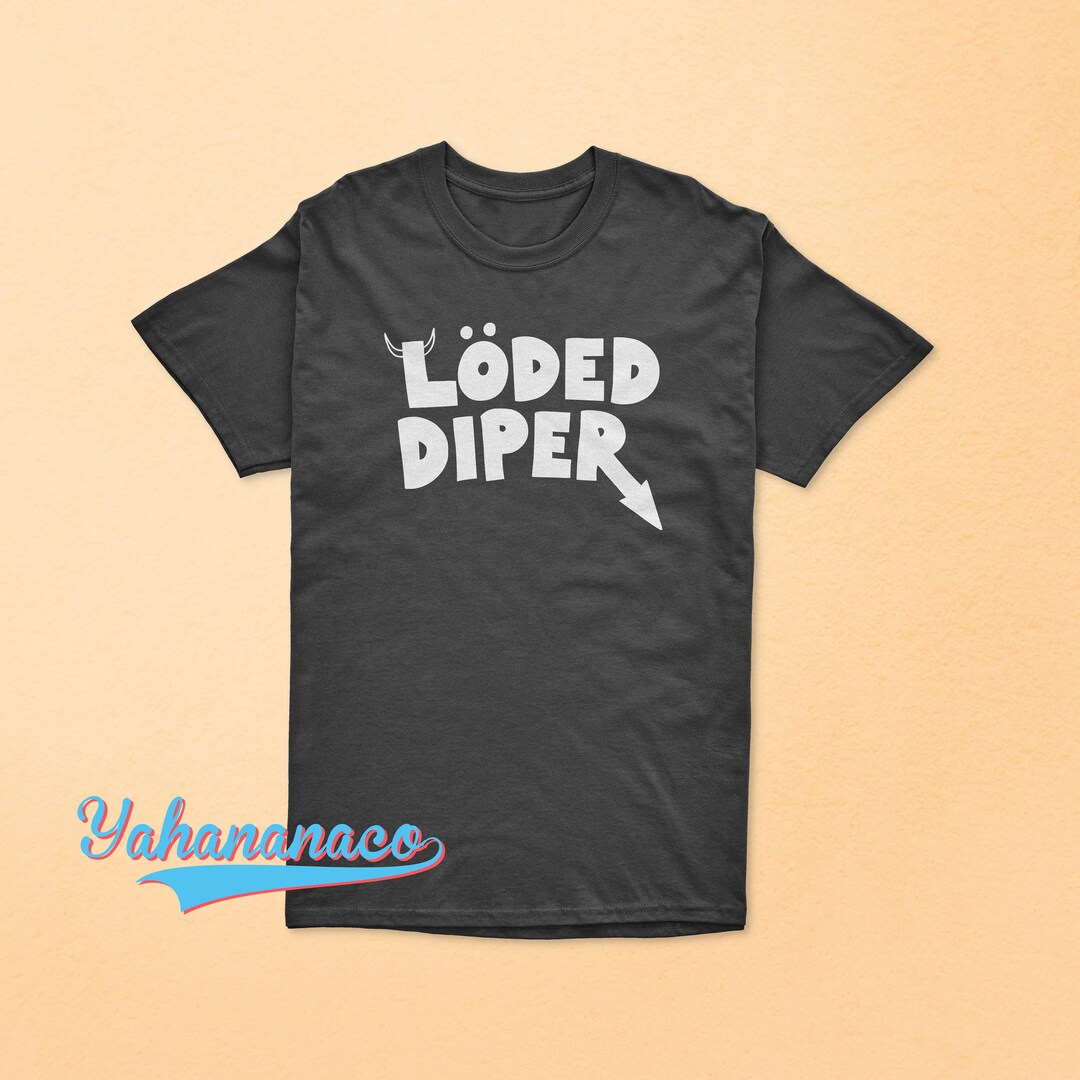 Loded Diper Shirt Rock Music Band Rodrick Heffley Löded Diper Diper ...