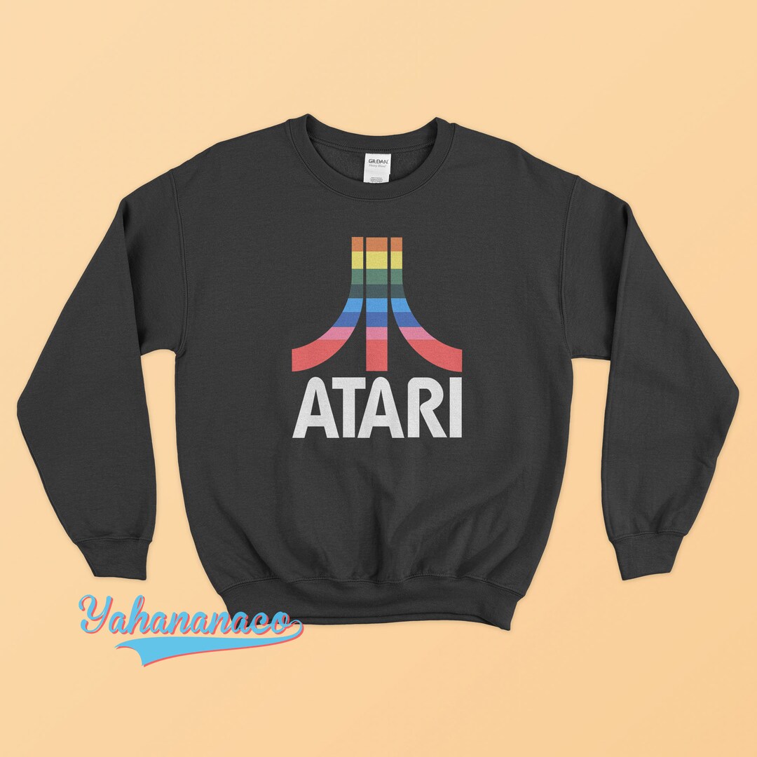 Atari Sweatshirt Classic Home Video Game Console Arcade Games Company ...