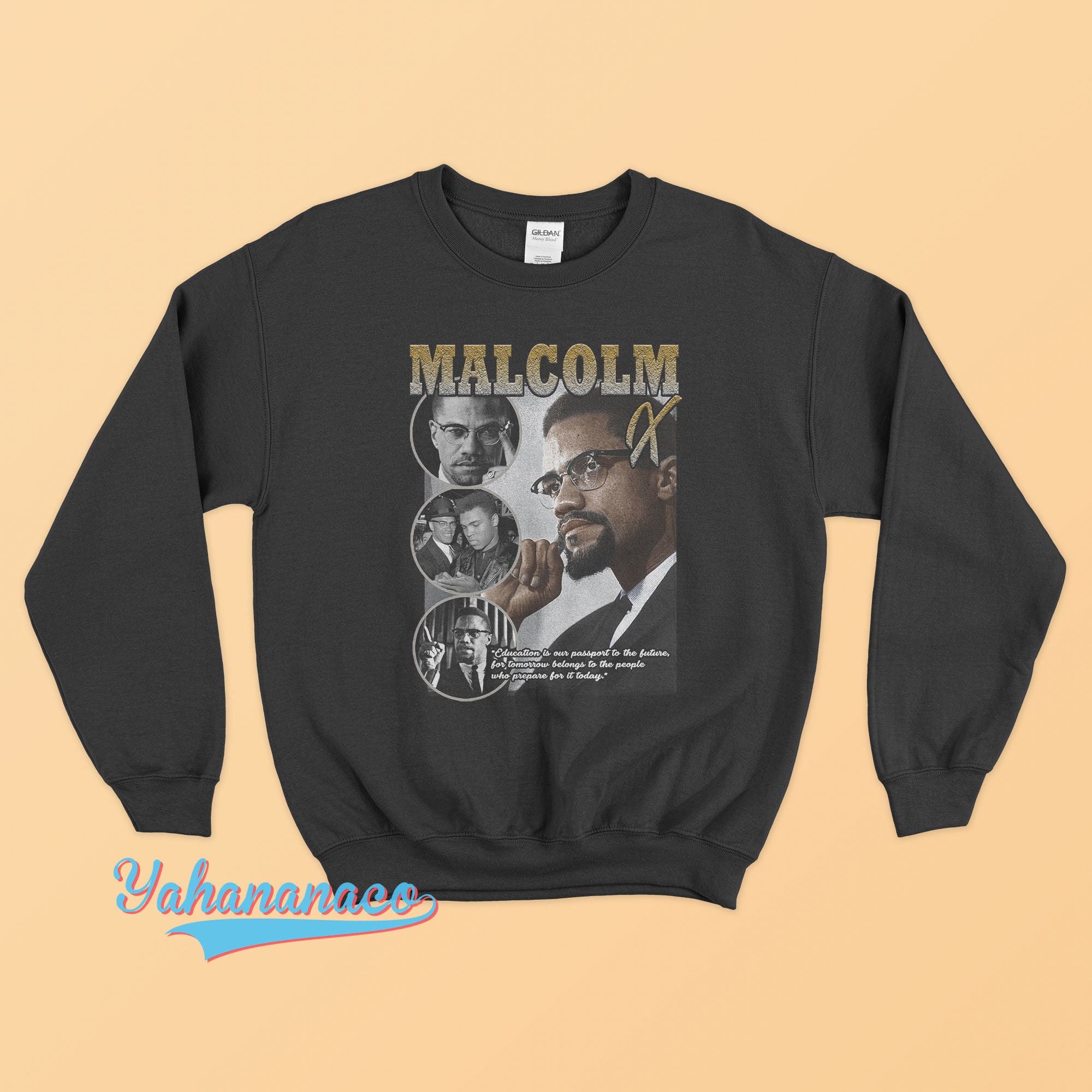 Malcolm X Sweater - Etsy Canada Malcolm X Sweater - Etsy Canada