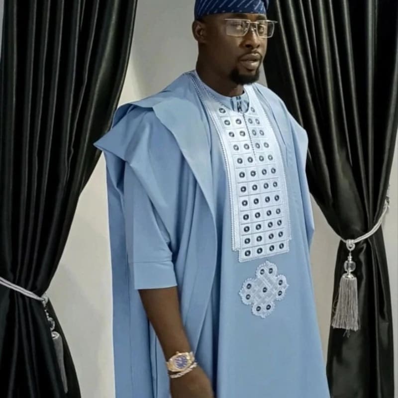 Short Sleeve Agbada - Etsy
