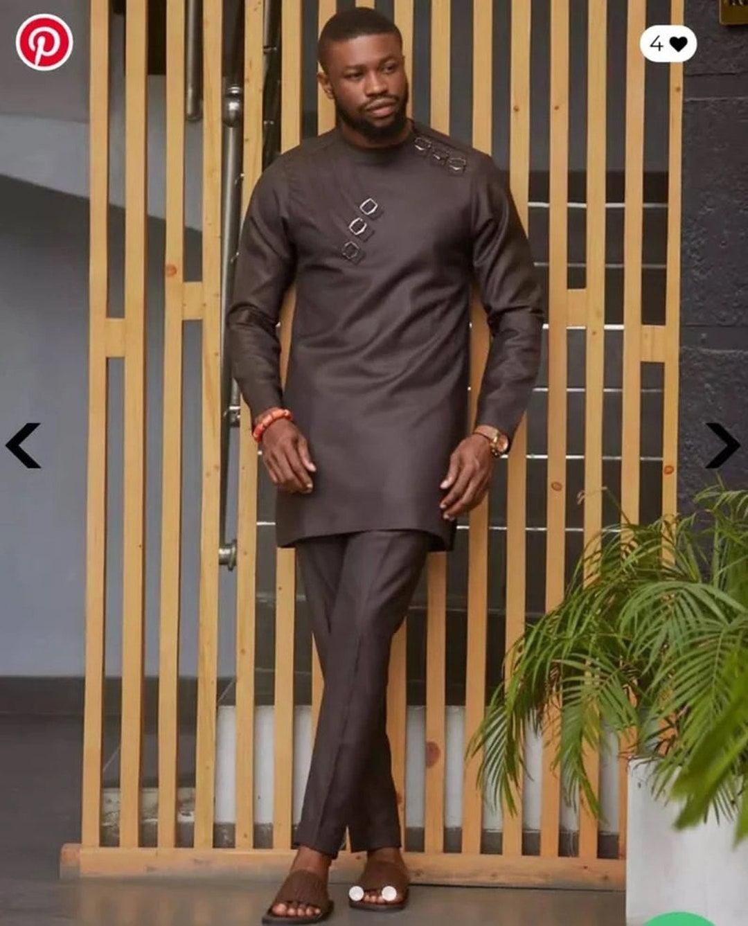 African Men's Wear, African Wedding Suit, Groomsmen Suit, Groom's ...