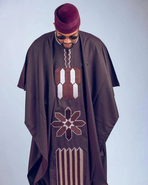 Oliye African Agbada Set With Matching Shirt and Pant/african | Etsy