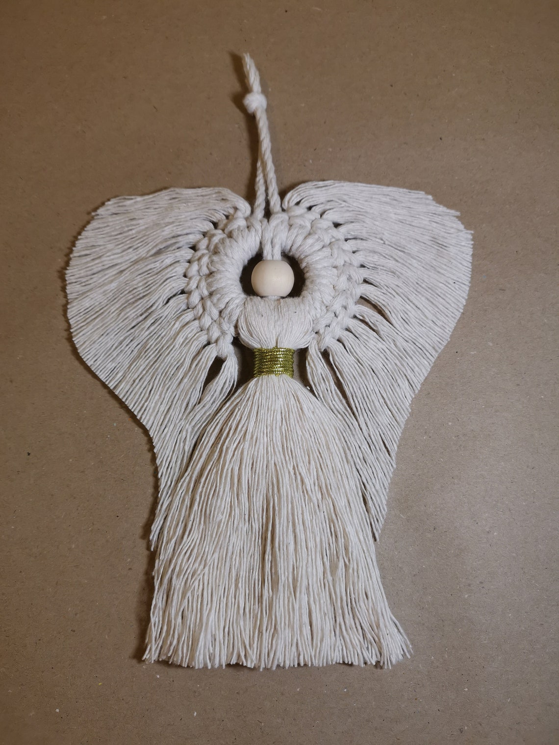 Macrame Angel / Christmas Angel / Hanging Angel Decoration - Etsy