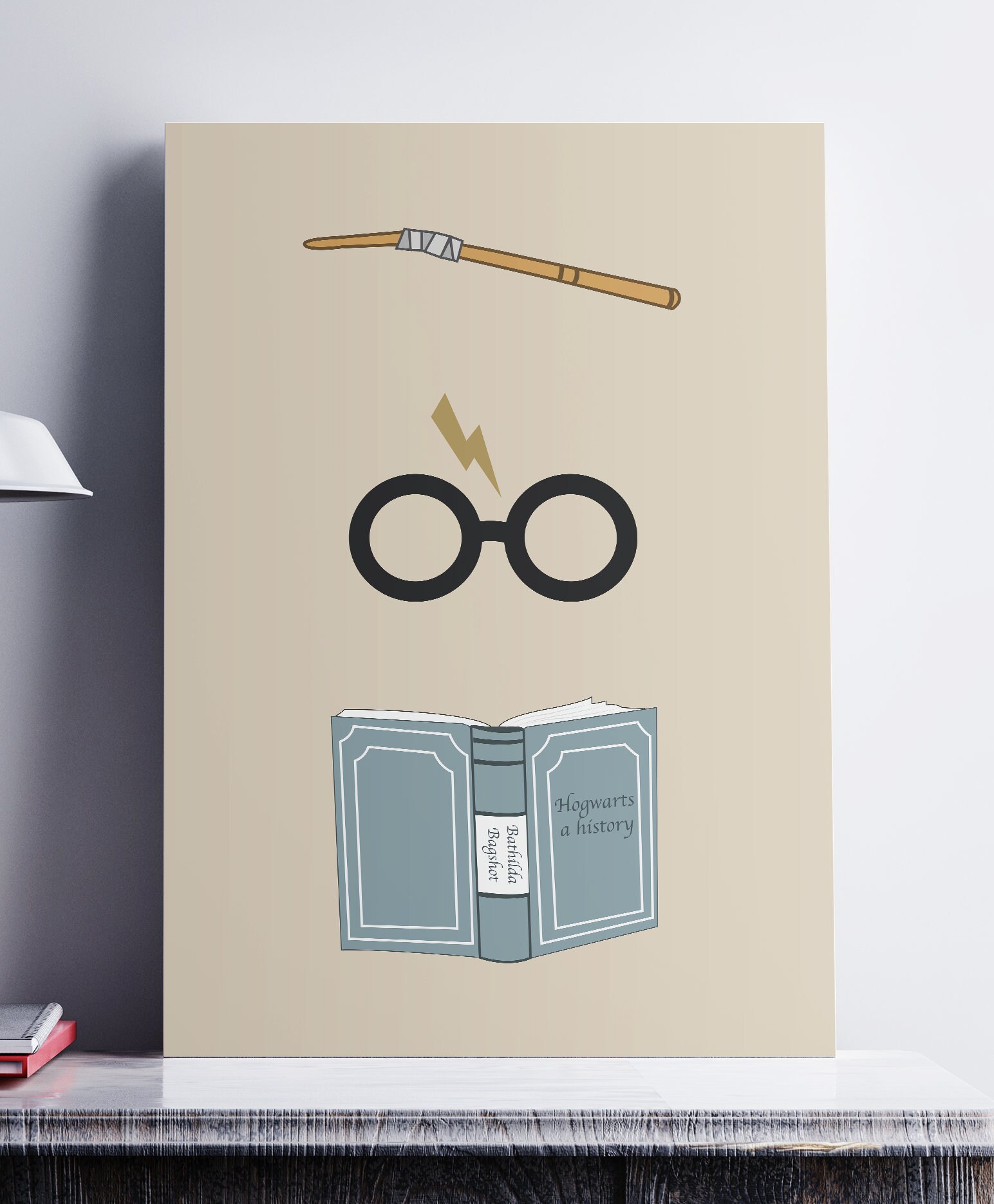 Harry Potter Symbolism Poster - Harry, Ron and Hermione - Etsy