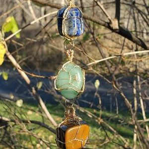 7 Chakra Wall/ceiling Hanging Polished Crystalmedium. Suncatcher ...