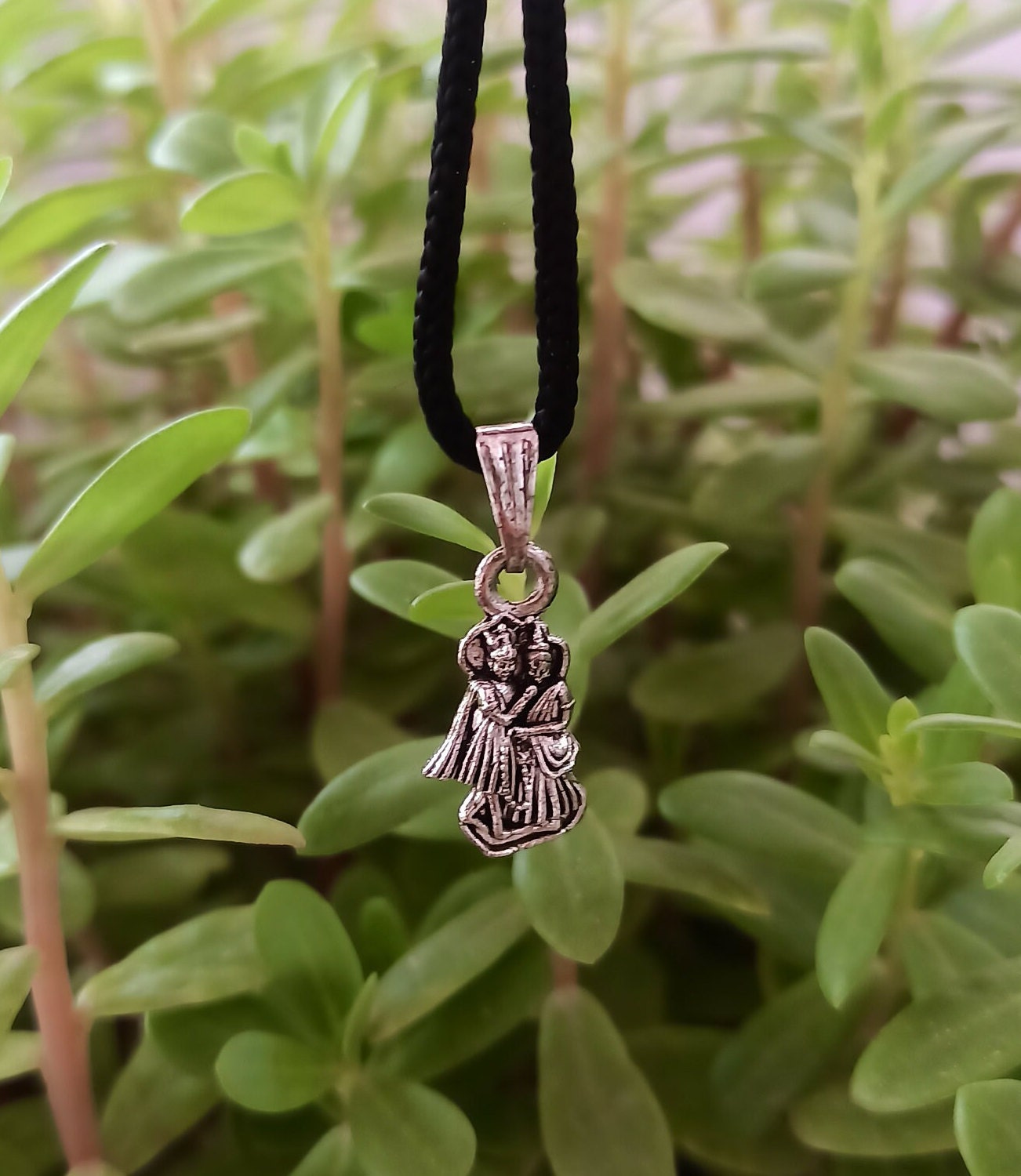 Radha Krishna Pendant Indian Jewellery Locket With Chain - Etsy