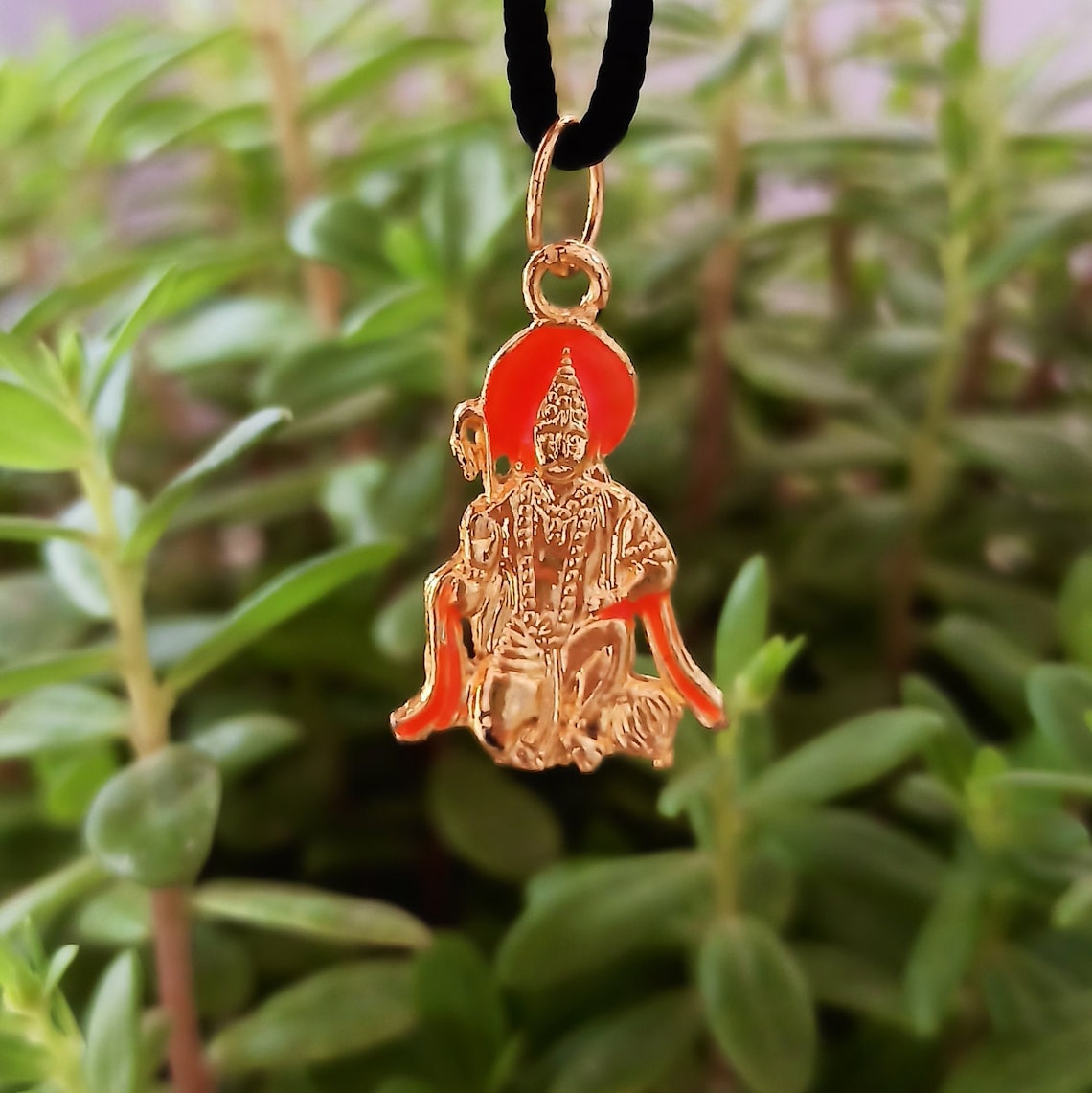 Lord Hanuman Pendant Hindu God Hanuman Golden Locket India - Etsy
