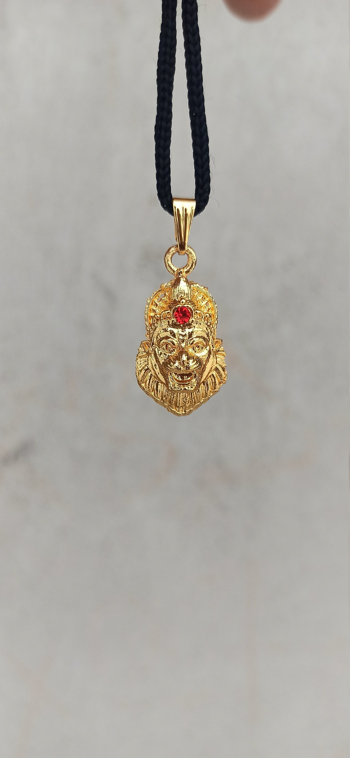 Lord Hanuman Pendant Hindu God Hanuman Brass Locket India - Etsy