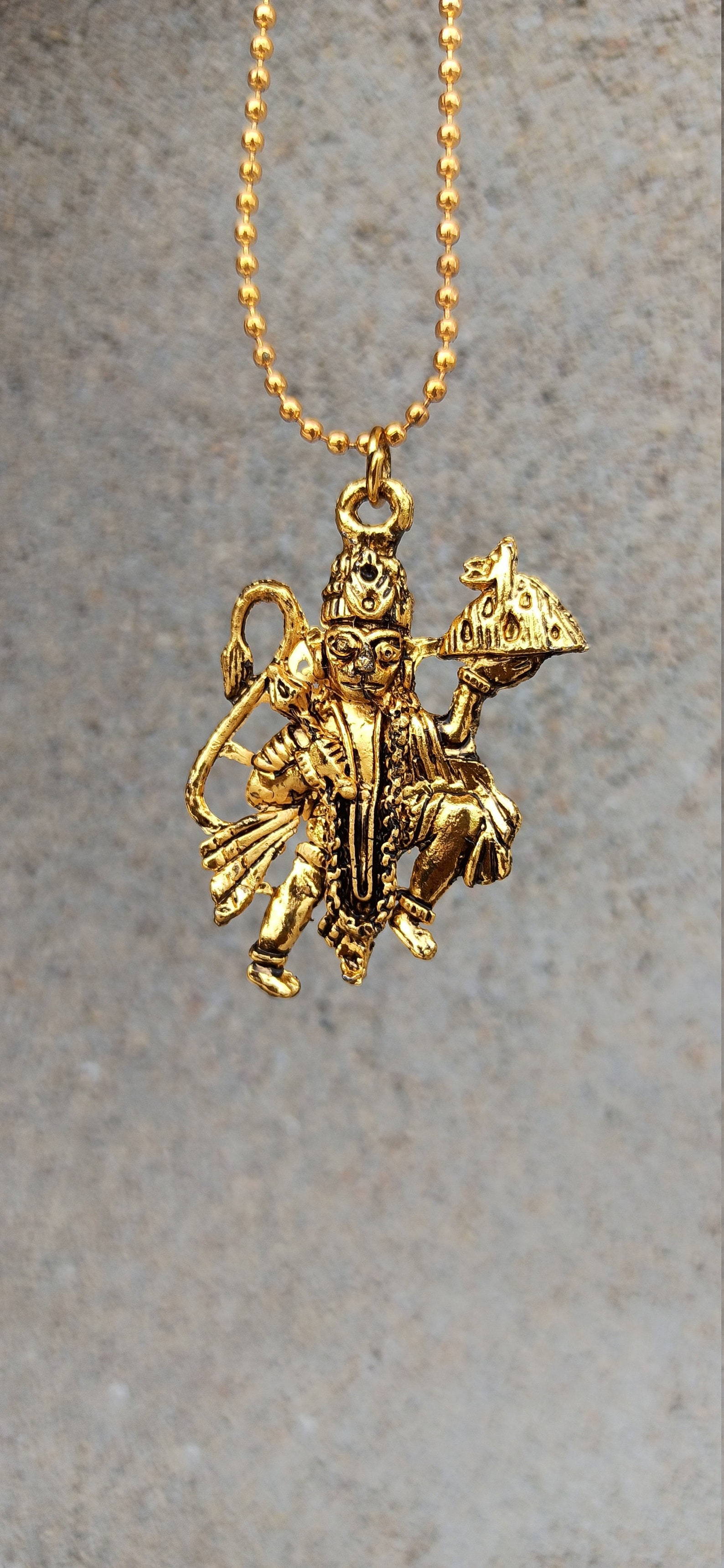 Lord Hanuman Pendant Hindu God Hanuman Locket India Monkey - Etsy