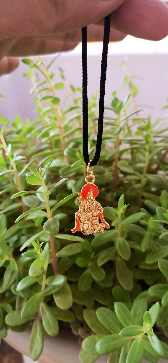 Lord Hanuman Pendant Hindu God Hanuman Golden Locket India - Etsy