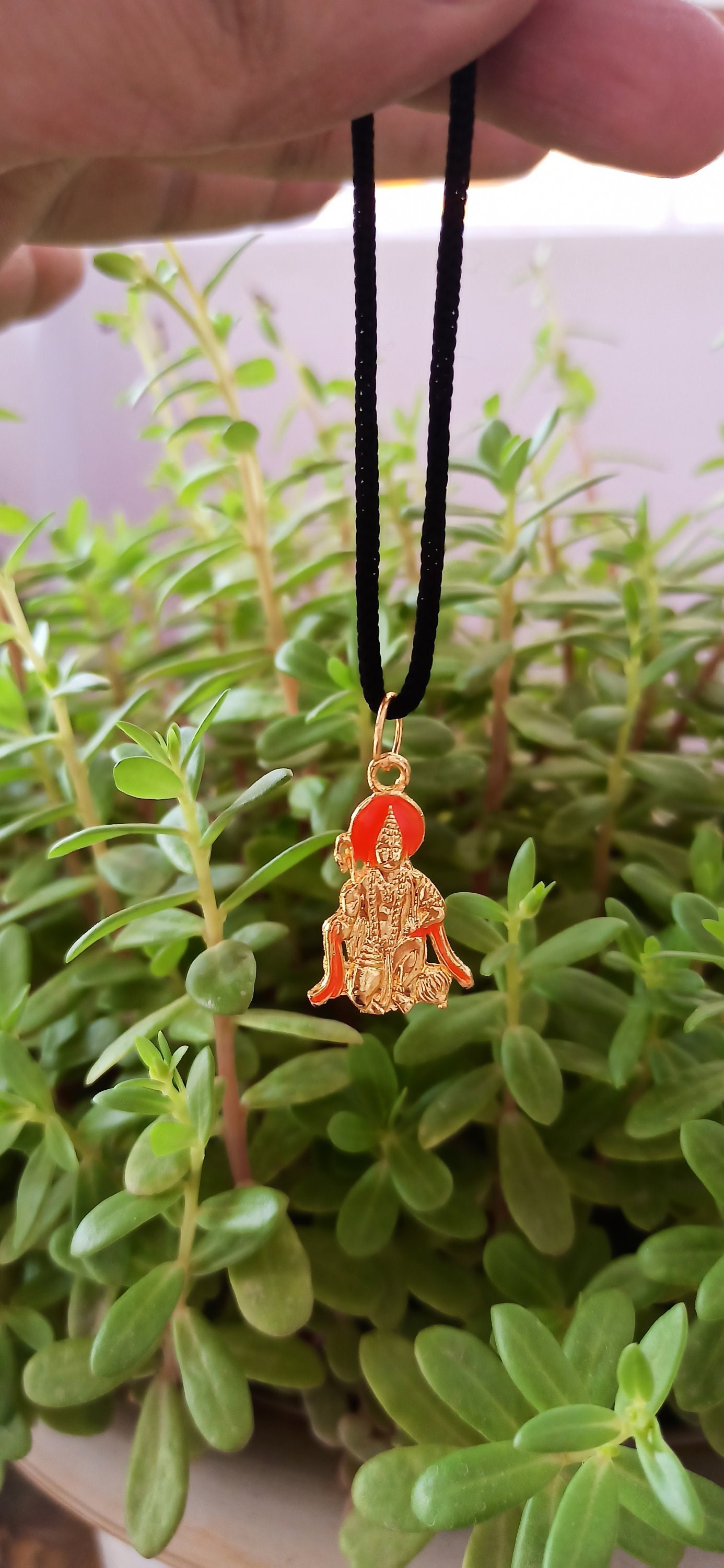 Lord Hanuman Pendant, Hindu God Hanuman Golden Locket, India Monkey God ...