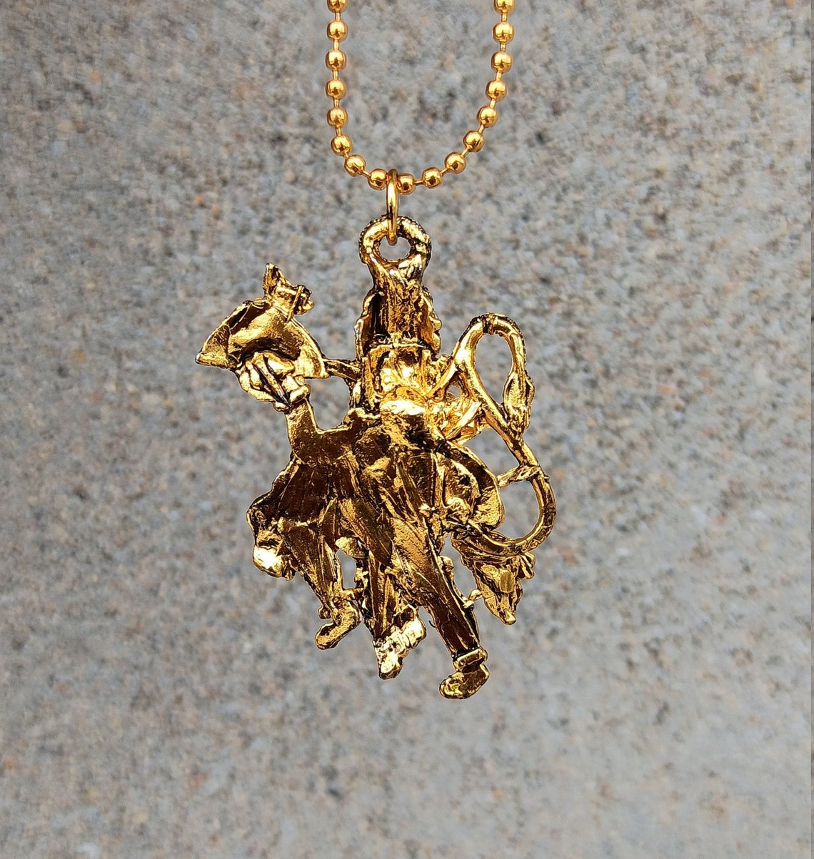 Lord Hanuman Pendant Hindu God Hanuman Locket India Monkey - Etsy