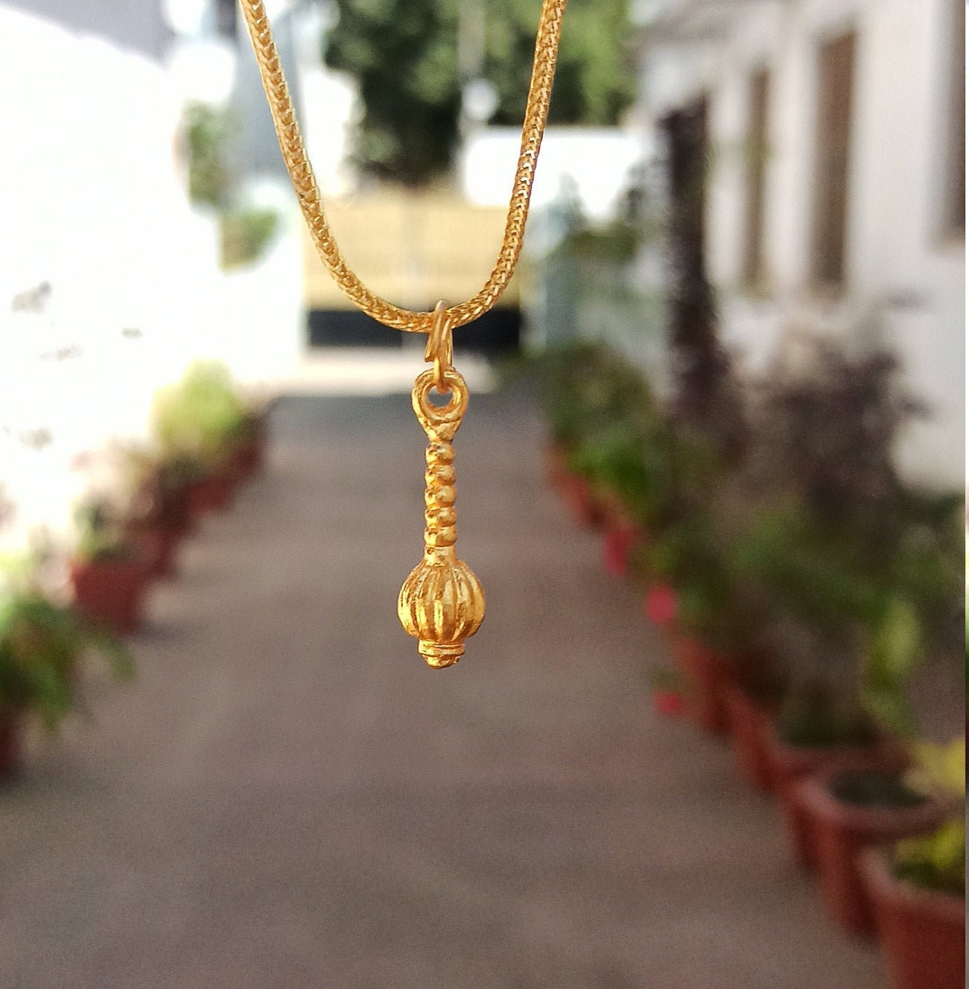 Handmade Hindu Deity Powerful God Veer Hanuman Weapon Tribal Golden ...