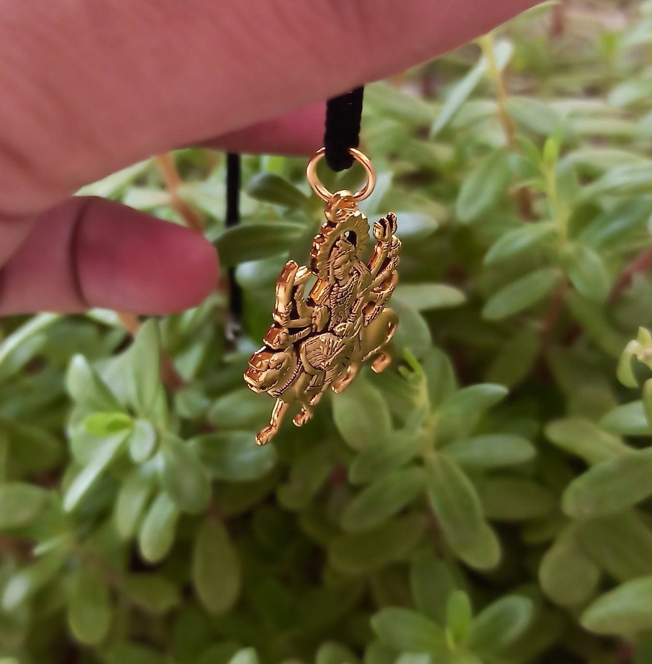 Durga Mata Pendant, Hindu Deity Mahavidhya Goddess Maa Durga Tribal ...