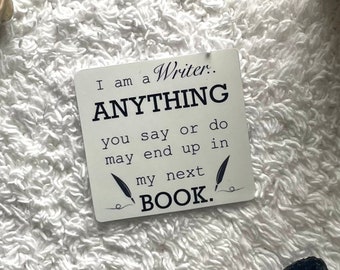 Funny Writer Sticker - Etsy