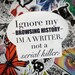 Writer Author Sticker Stickers for Writers | Etsy