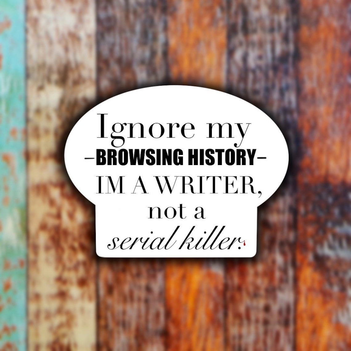 Writer Author Sticker Stickers for Writers | Etsy