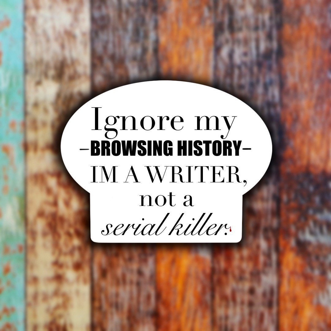 Writer Author Sticker Stickers for Writers | Etsy