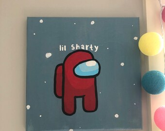 Custom Among Us Character Canvas Painting - Etsy