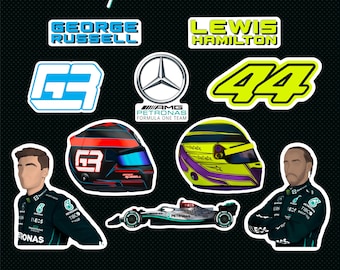 Mercedes F1 Stickers - Etsy