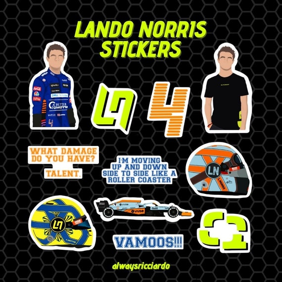 Lando Norris Stickers - Etsy