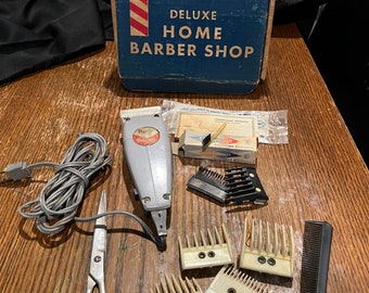 Antique Barber Box - Etsy