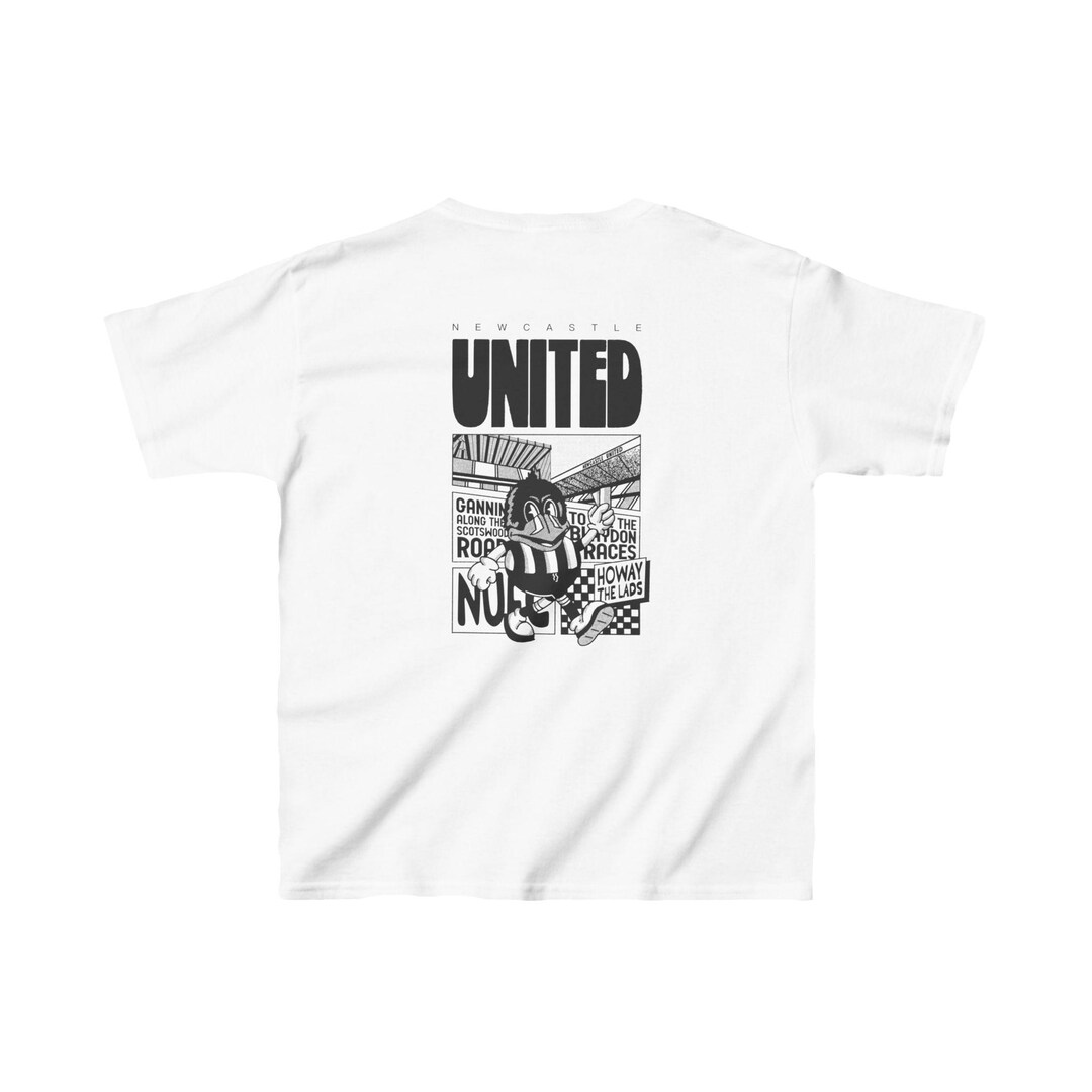 Kids Newcastle United Football Club T-shirt, Monty the Magpie, NUFC ...