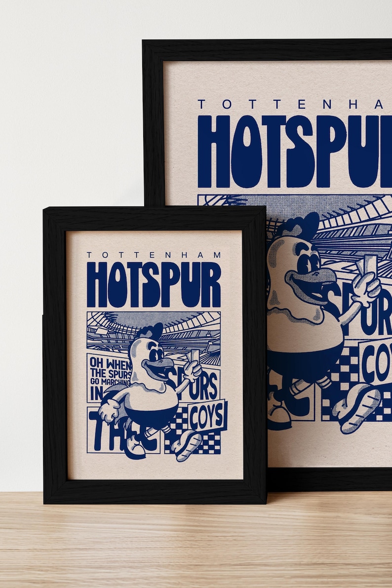 Tottenham Hotspur Football Club Wall Art Print, Framed/unframed, Oh ...