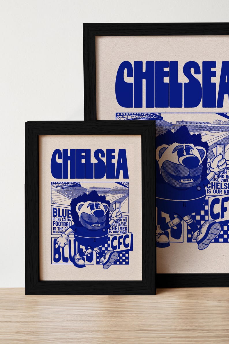 Chelsea FC A4/A3 Print - Blue is the Colour. Featuring Stamford the ...