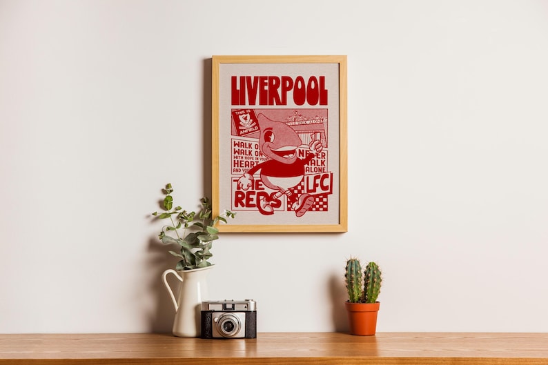Liverpool Football Club Wall Art Print, Framed/unframed, You'll Never ...