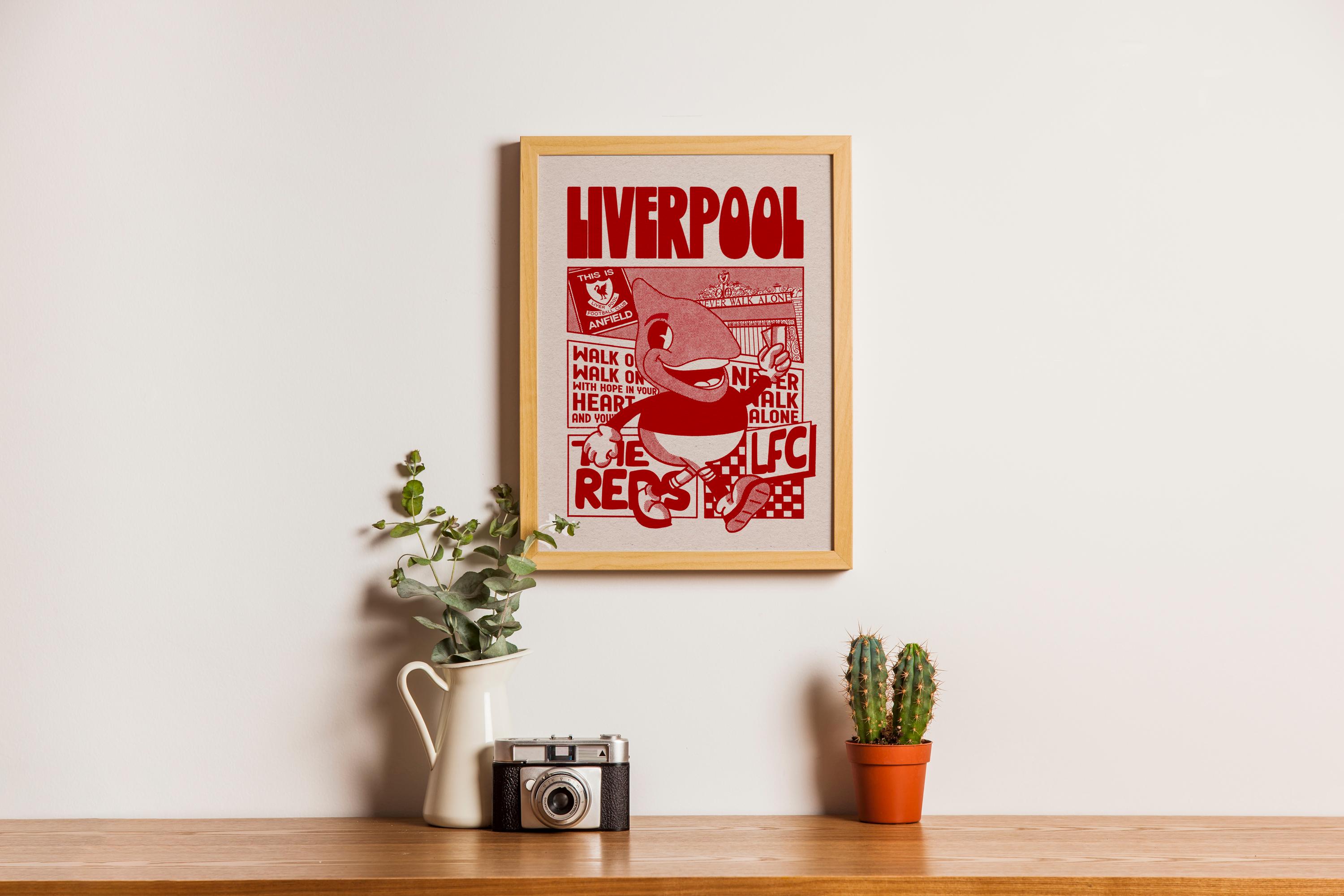 Liverpool Football Club Wall Art Print, Framed/unframed, You'll Never ...