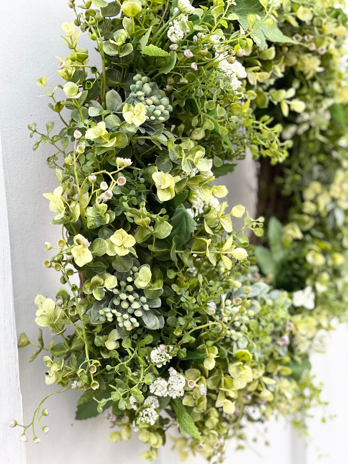 Mixed Greenery Wreath Year Round Summer Spring Wreath Large - Etsy