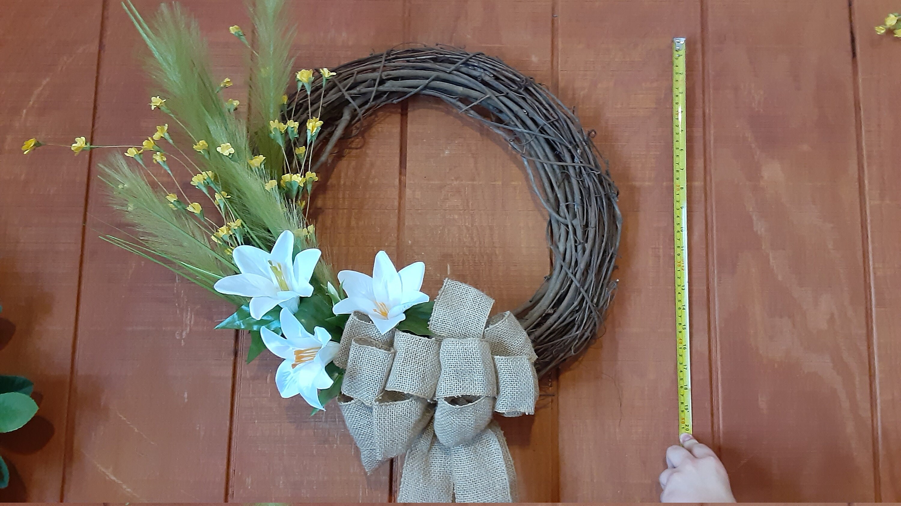 Wildflower and Lily Wreath, Wedding Wreath, Farmhouse Wreath, Mother's ...