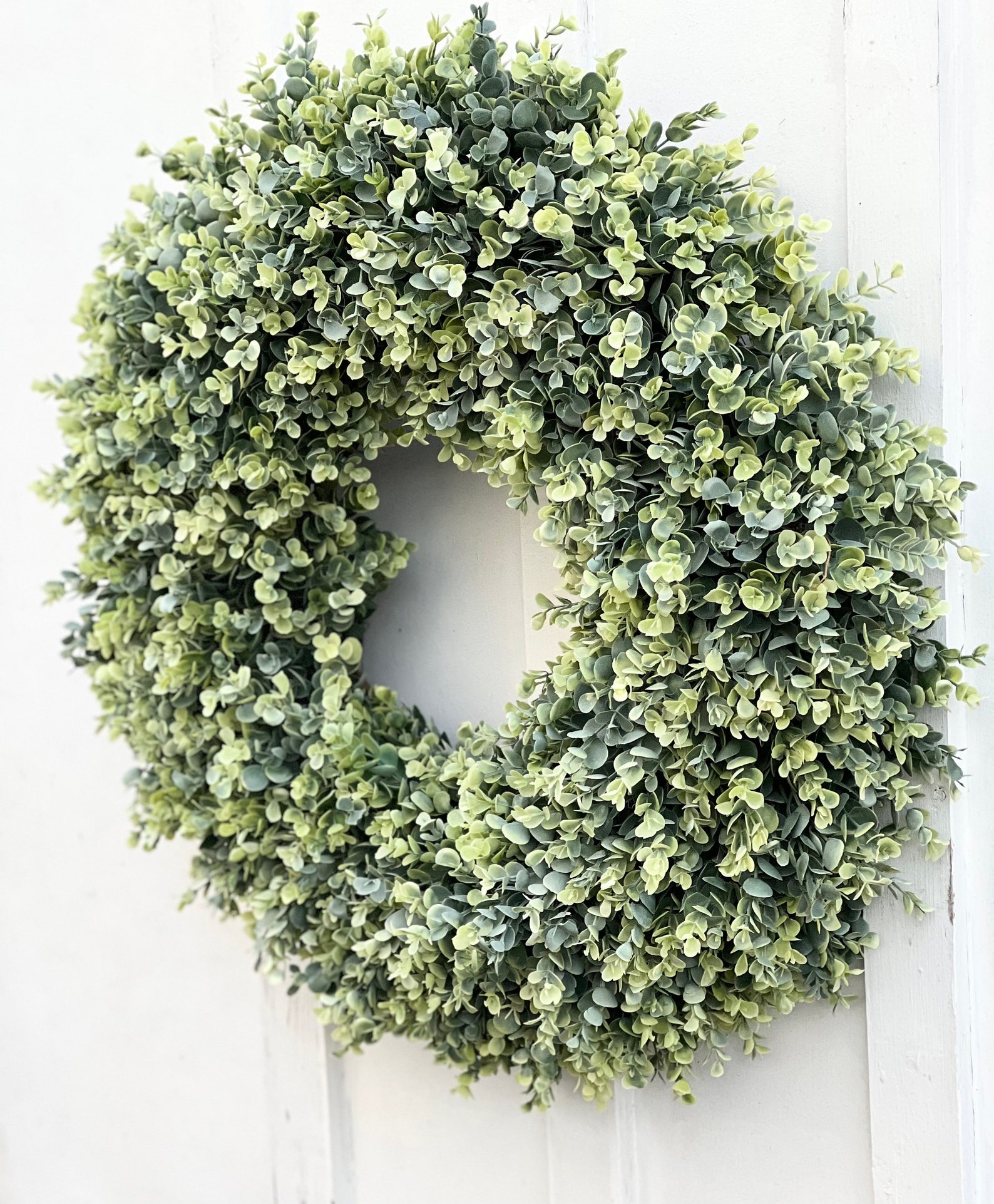 Year Round Wreath Greenery Wreath Eucalyptus Wreath Solid | Etsy