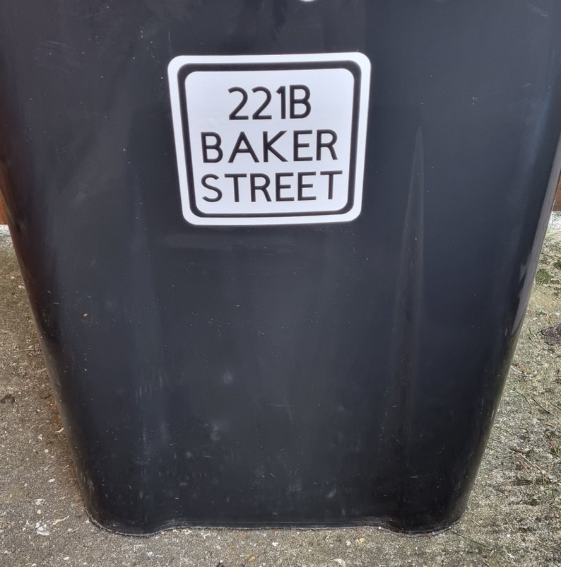 Personalised Wheelie Bin Stickers// Numbers for Wheelie Bins, Wheelie ...
