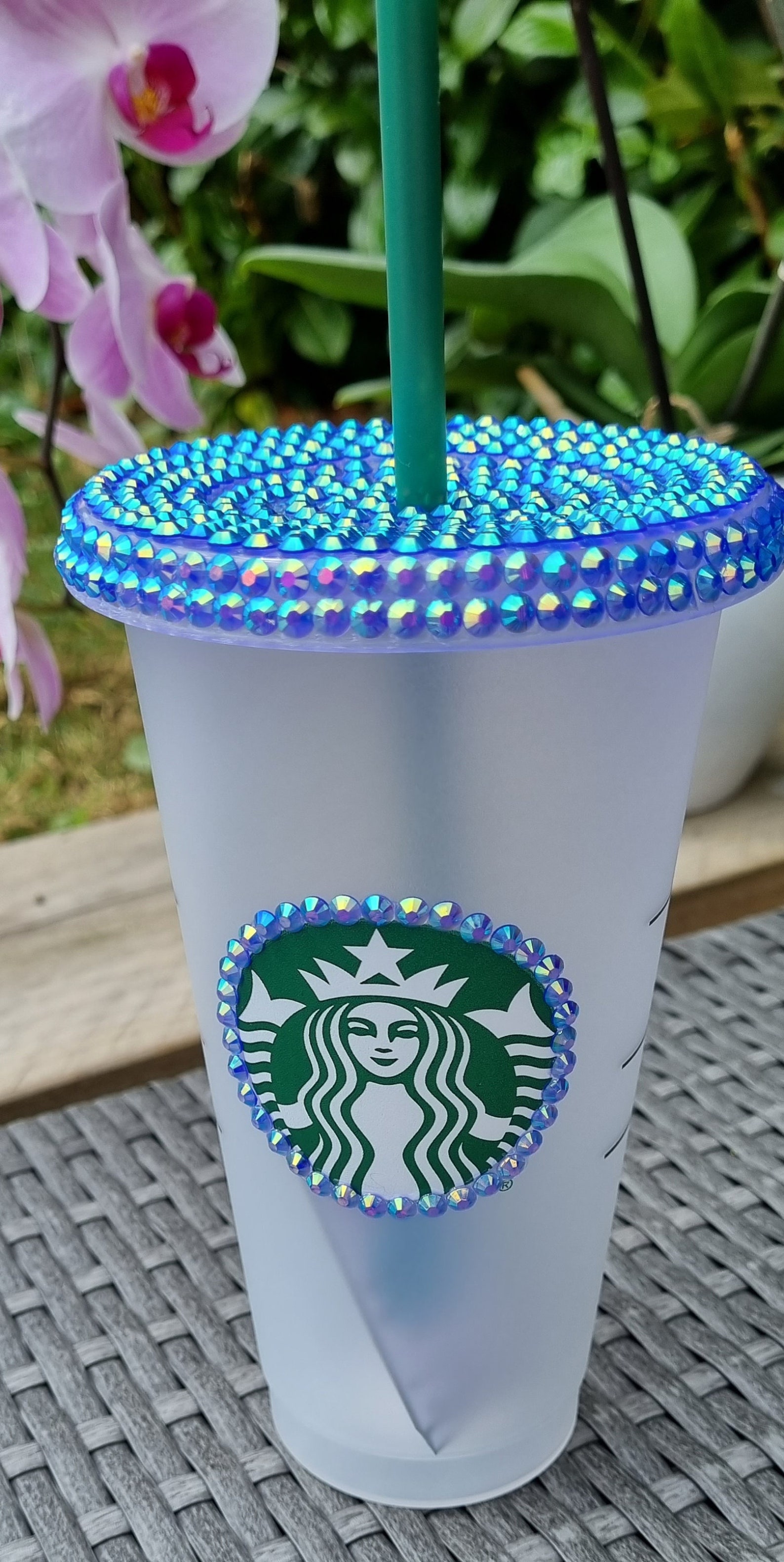 Starbucks Rhinestone Cold Cup Personalised//bling, Tumbler, With Straw ...
