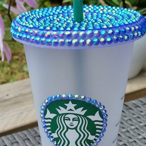 Starbucks Rhinestone Cold Cup Personalised//bling, Tumbler, With Straw ...