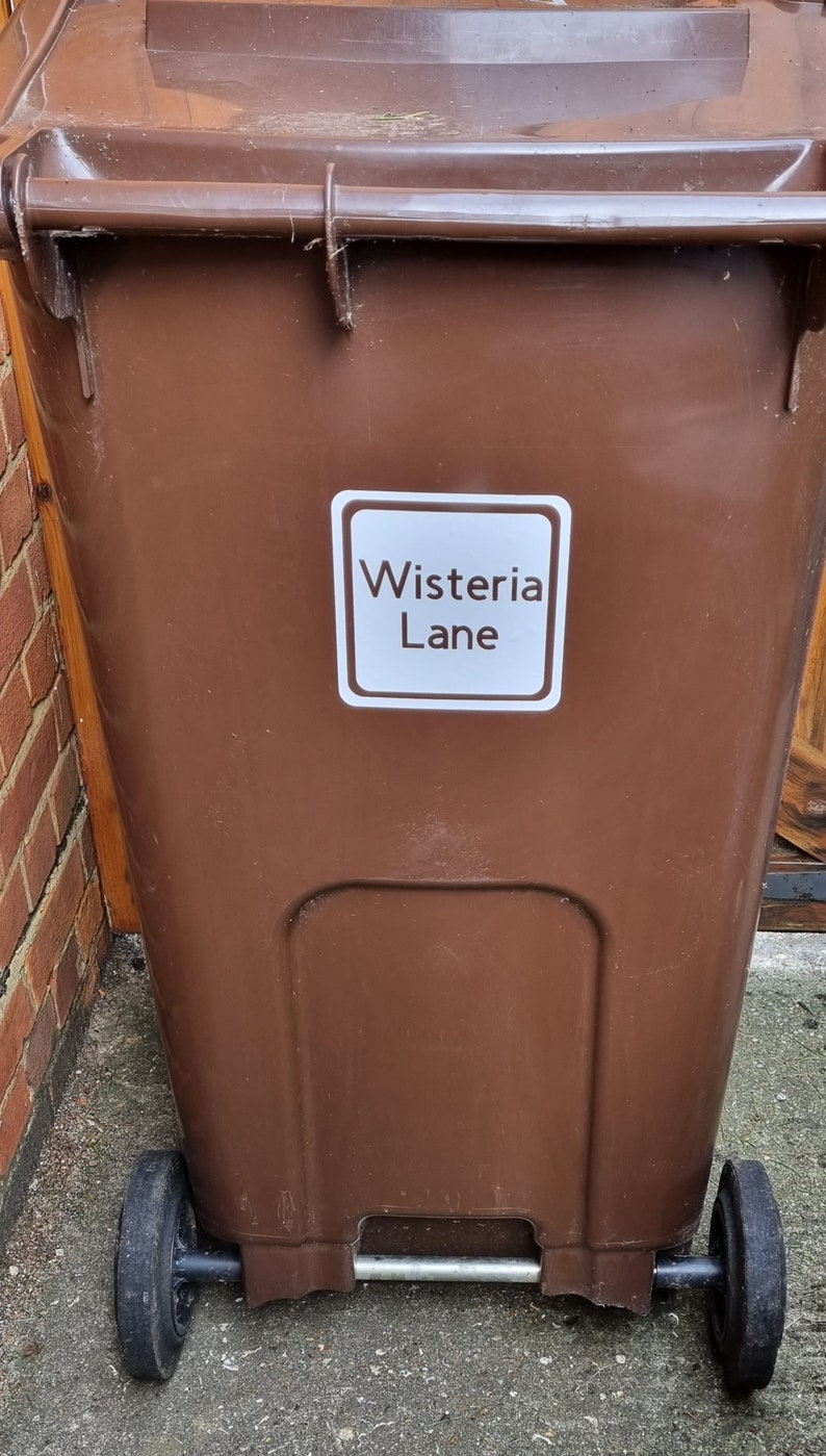 Personalised Wheelie Bin Stickers// Numbers for Wheelie Bins, Wheelie ...