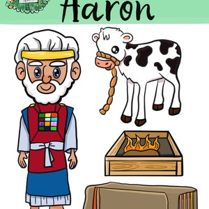 JW Kid's Stickers | Bible Characters | Aaron | PDF Download - Etsy